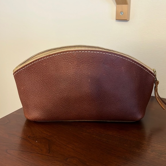 Portland Leather | Bags | Portland Leather Large Eclipse Makeup Bag Nutmeg | Poshmark